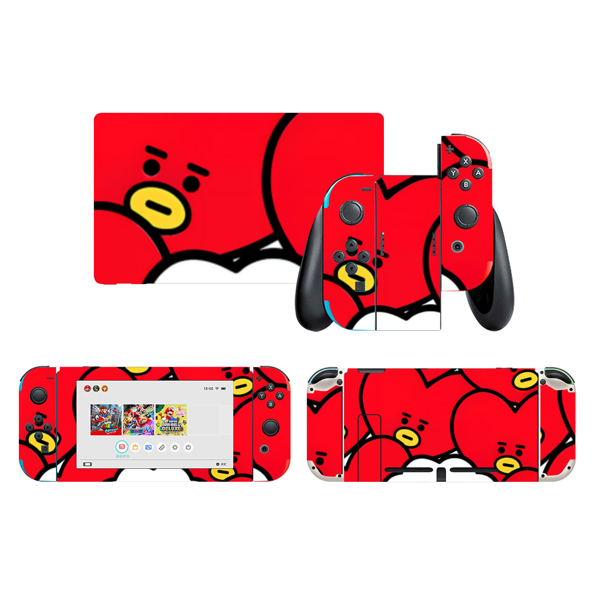 BT21 Game Switch Skin - Anime Cartoon Game Sticker, No Bubble ...