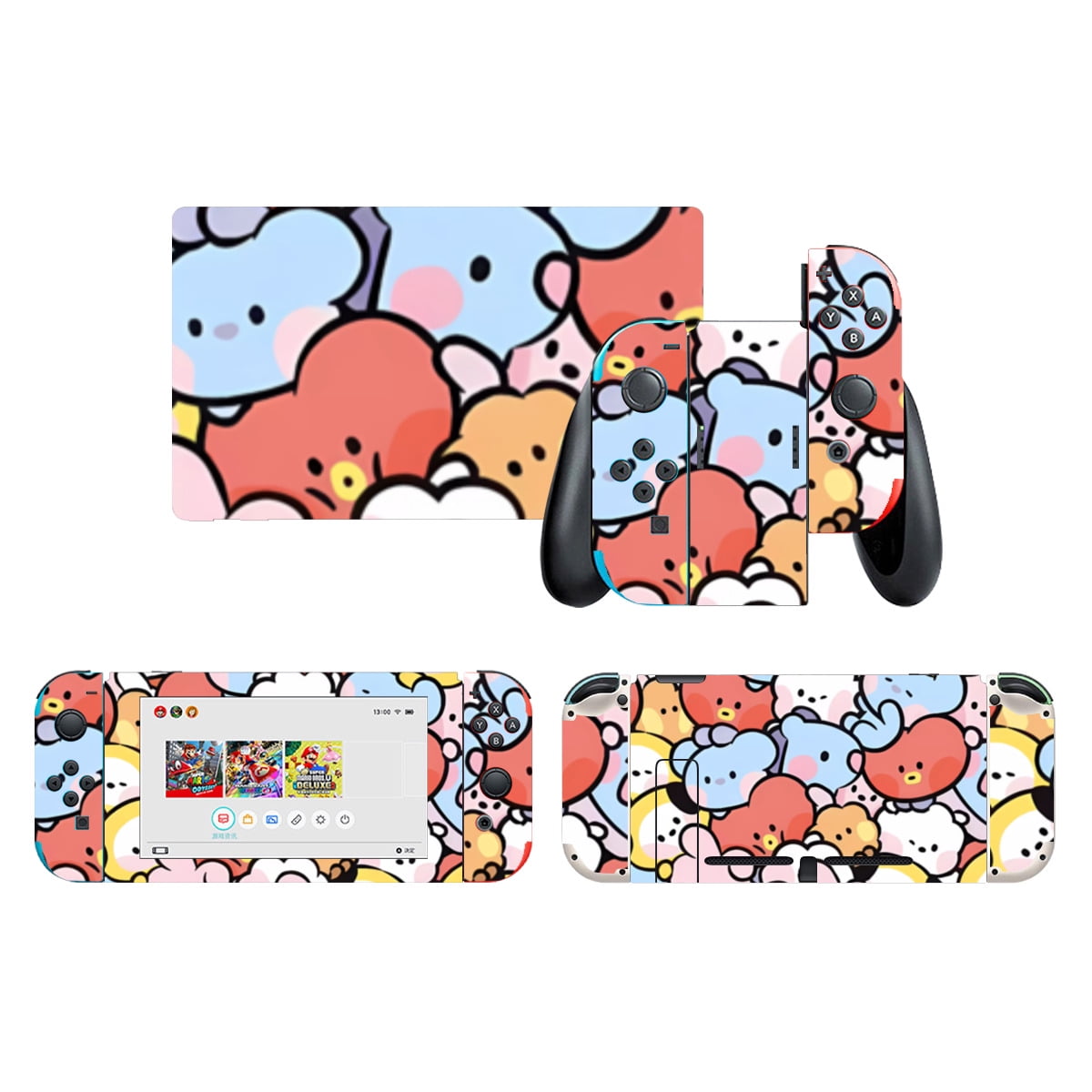 BT21 Game Switch Skin - Anime Cartoon Game Sticker, No Bubble ...