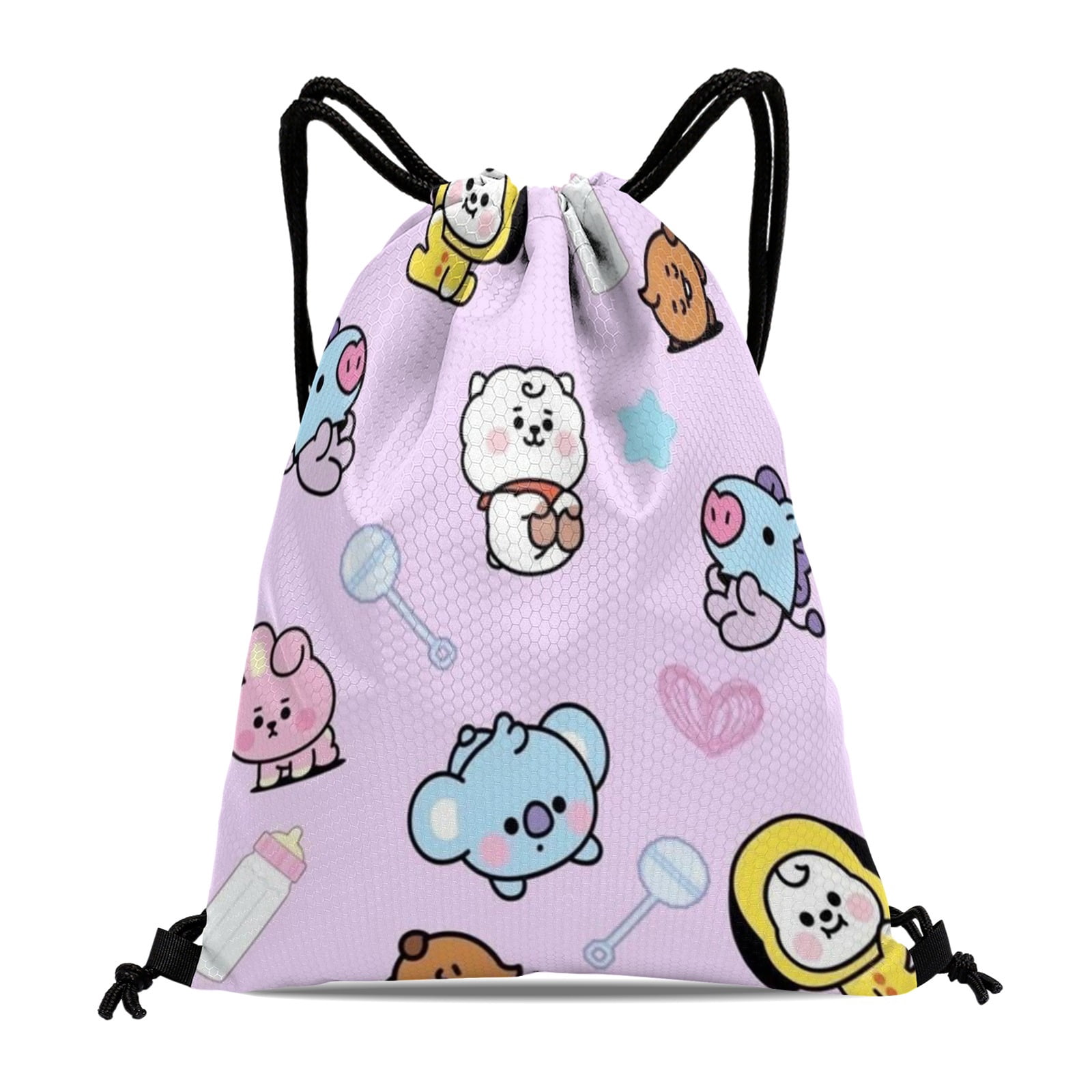 BT21 Gym Hiking Drawstring Bag:Waterproof, suitable for swimming ...