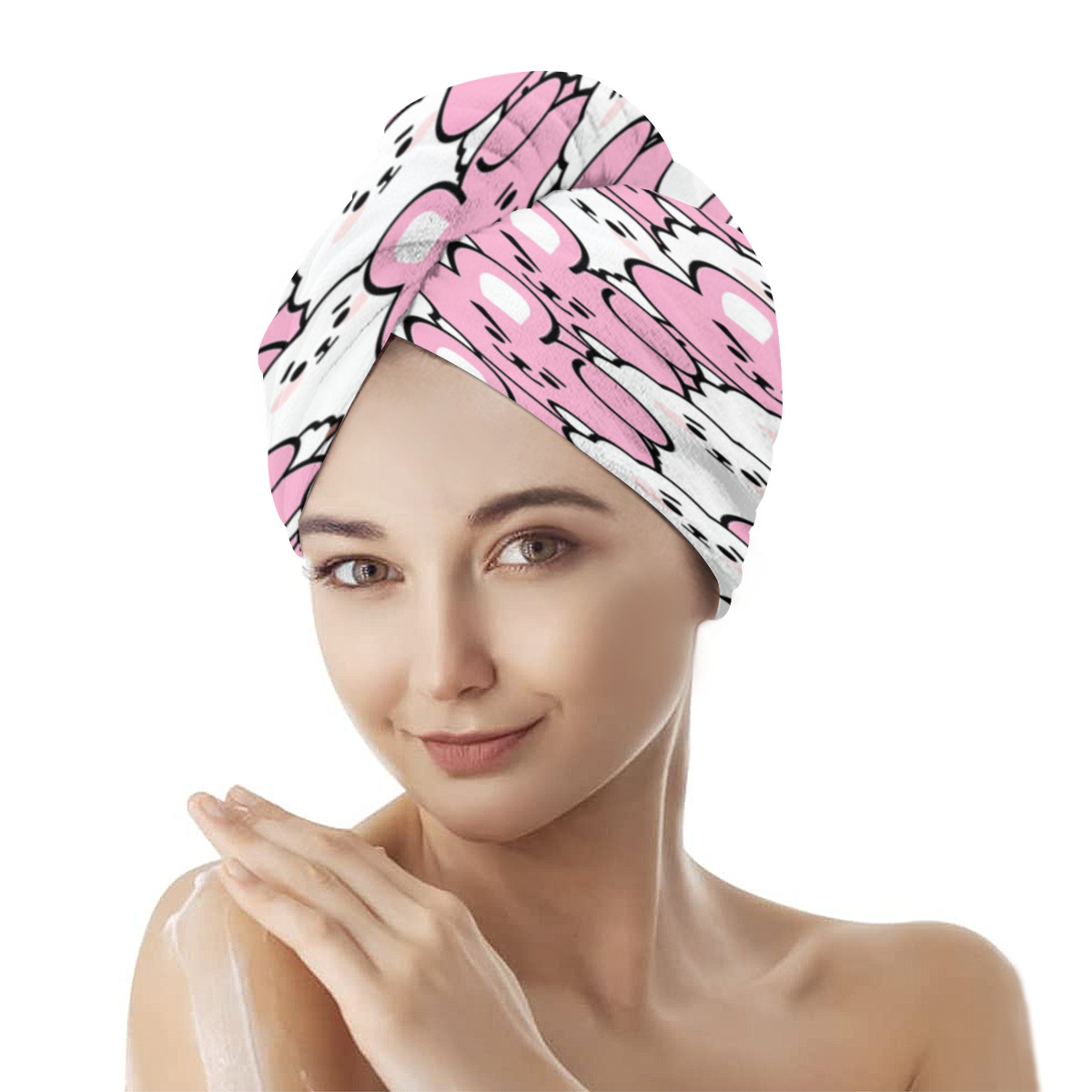 BT21 Hair Towel Wrap for Women, Flannel hair dryer cap Ultra Absorbent ...