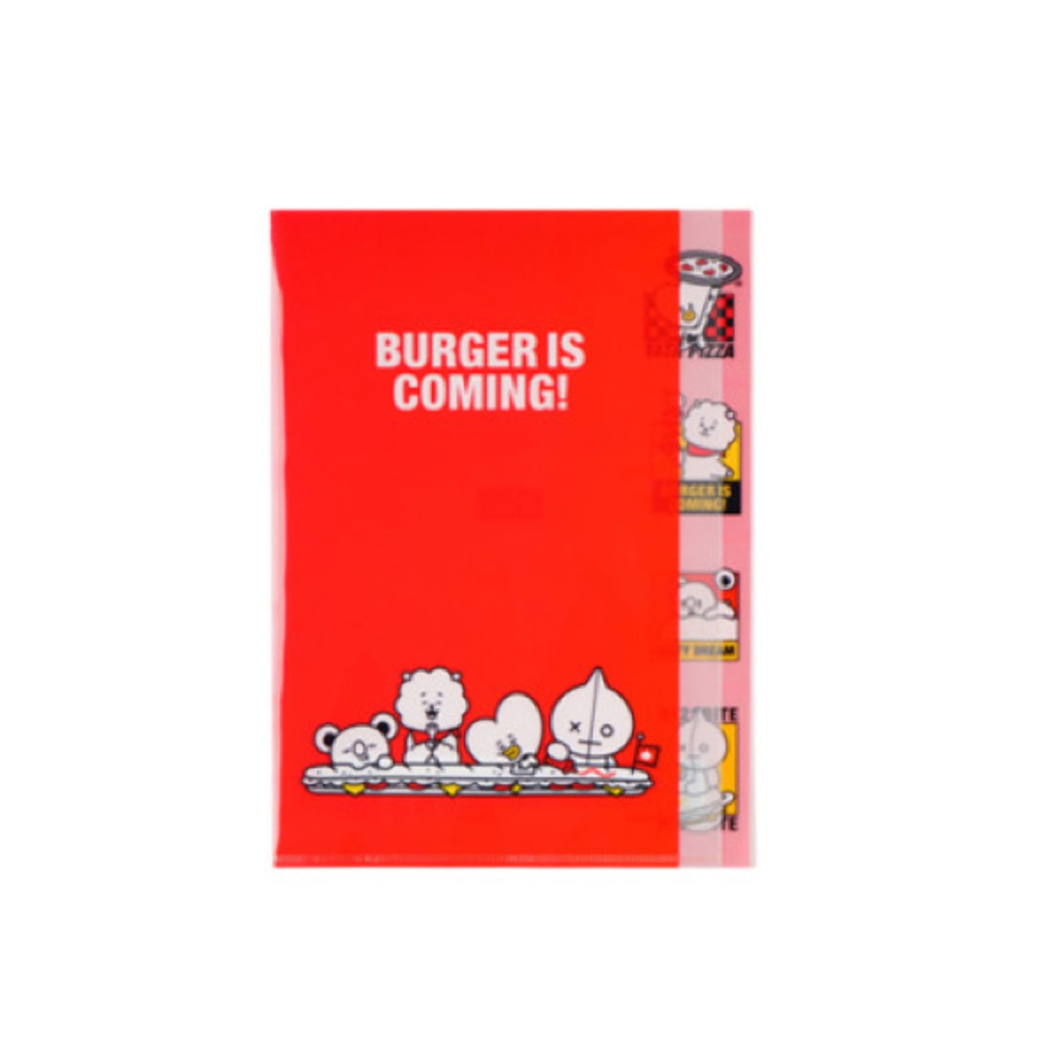 BT21 Index File Folder BTS K-Pop Stationery Line Friends (1 file ...