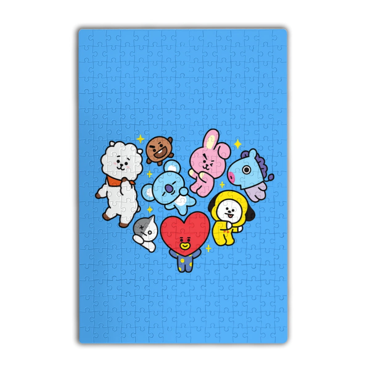 BT21 Jigsaw Puzzle 300 Pieces, Cartoon Perfect Interlocking Dust-Free ...