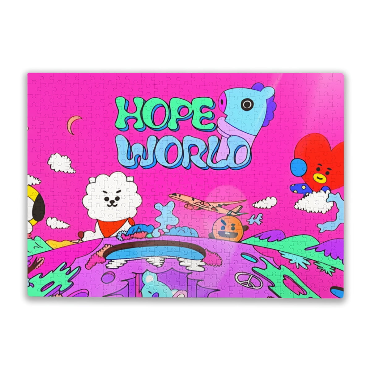 BT21 Jigsaw Puzzle 500 Pieces, Cartoon Perfect Interlocking Dust-Free ...