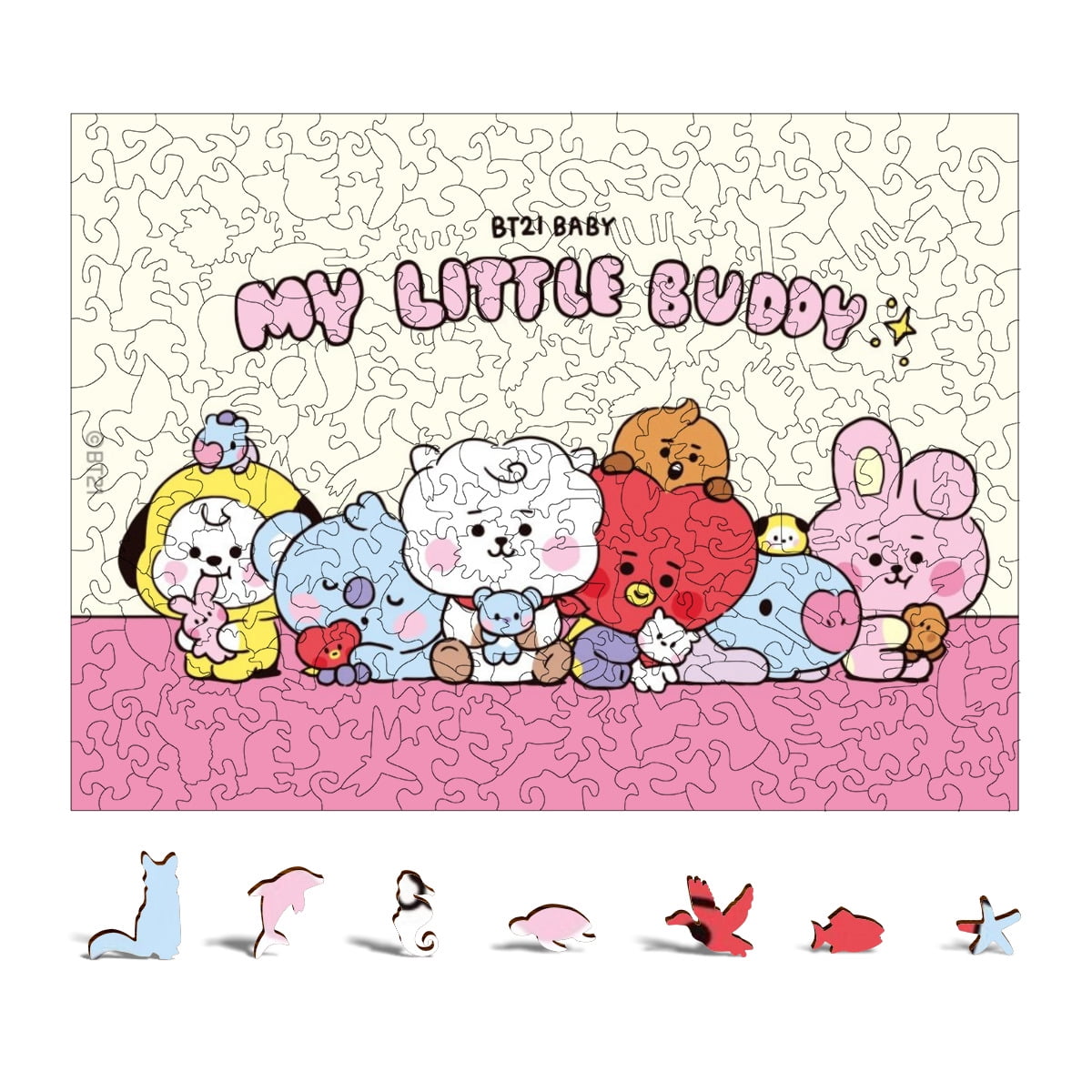 BT21 Jigsaw Puzzles for Teens and Adults, for Boys and Girls,15”x11 ...