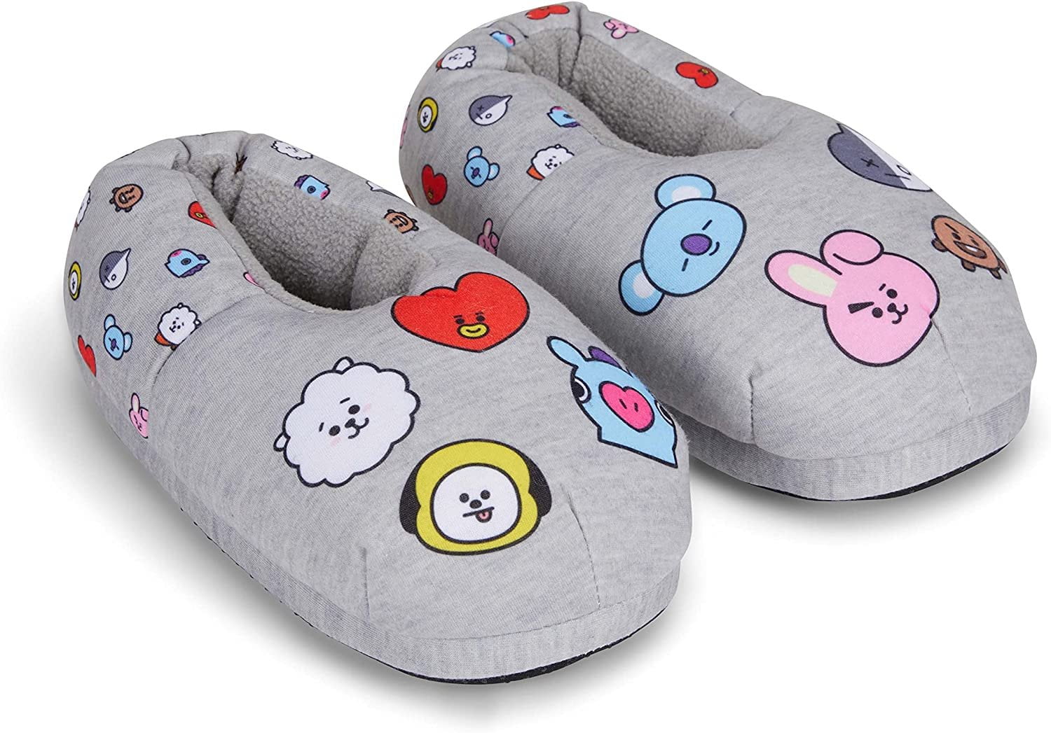 BT21 Ladies Line Friends Slippers - Ladies Classic Line Friends Plush ...