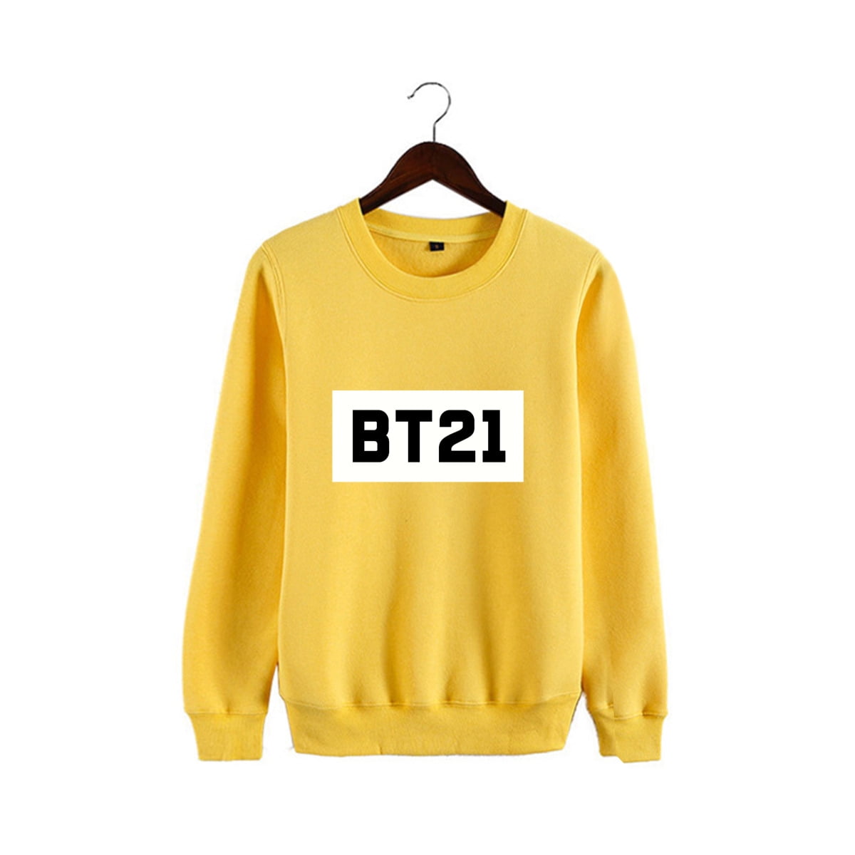 BT21 Men's Crewneck Sweatshirt Long Sleeve Cotton Pullover Moisture Wicking Comfortable Casual ...