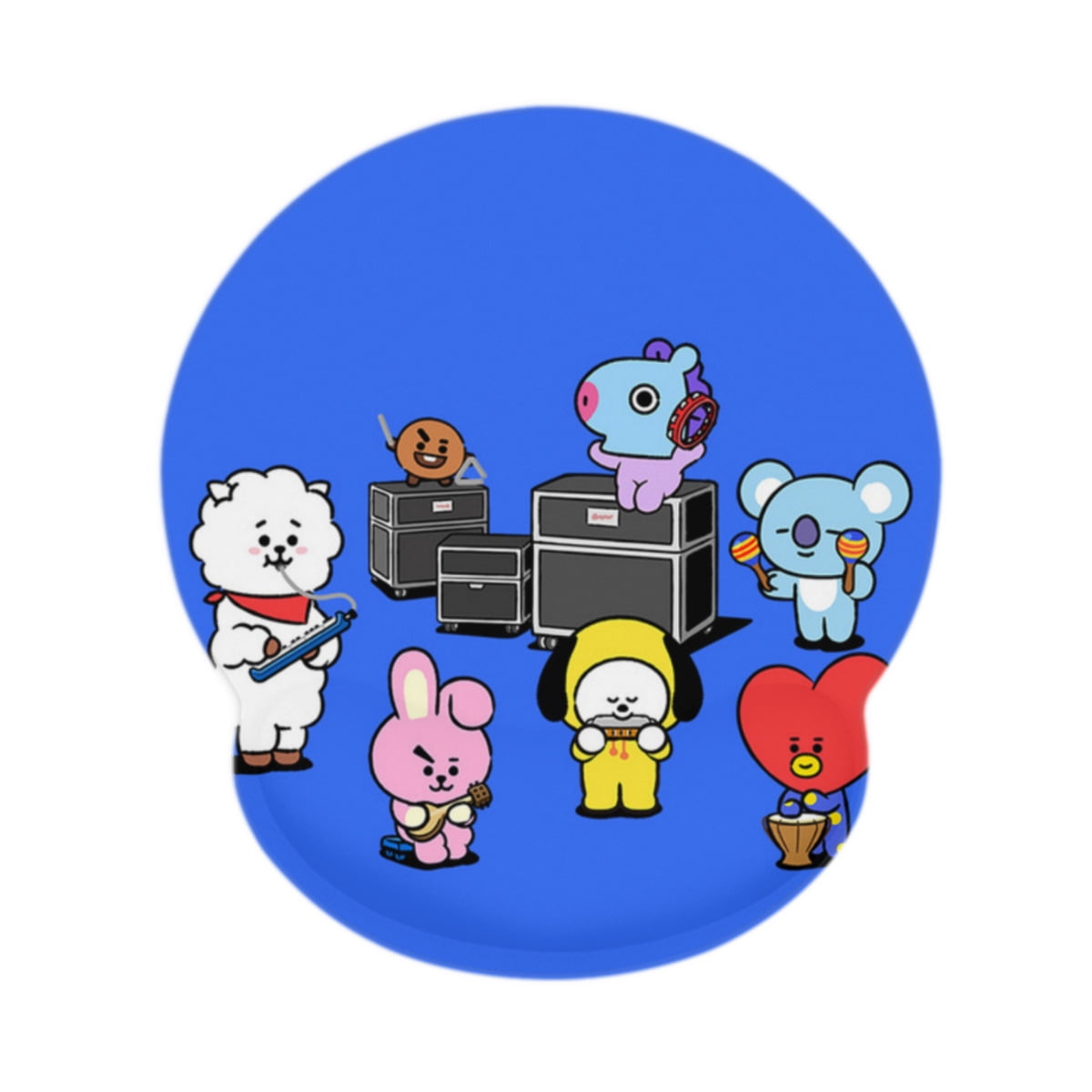 BT21 Mouse Pad Wrist Support Game Accessory Pad Cute Design Mouse Pad ...