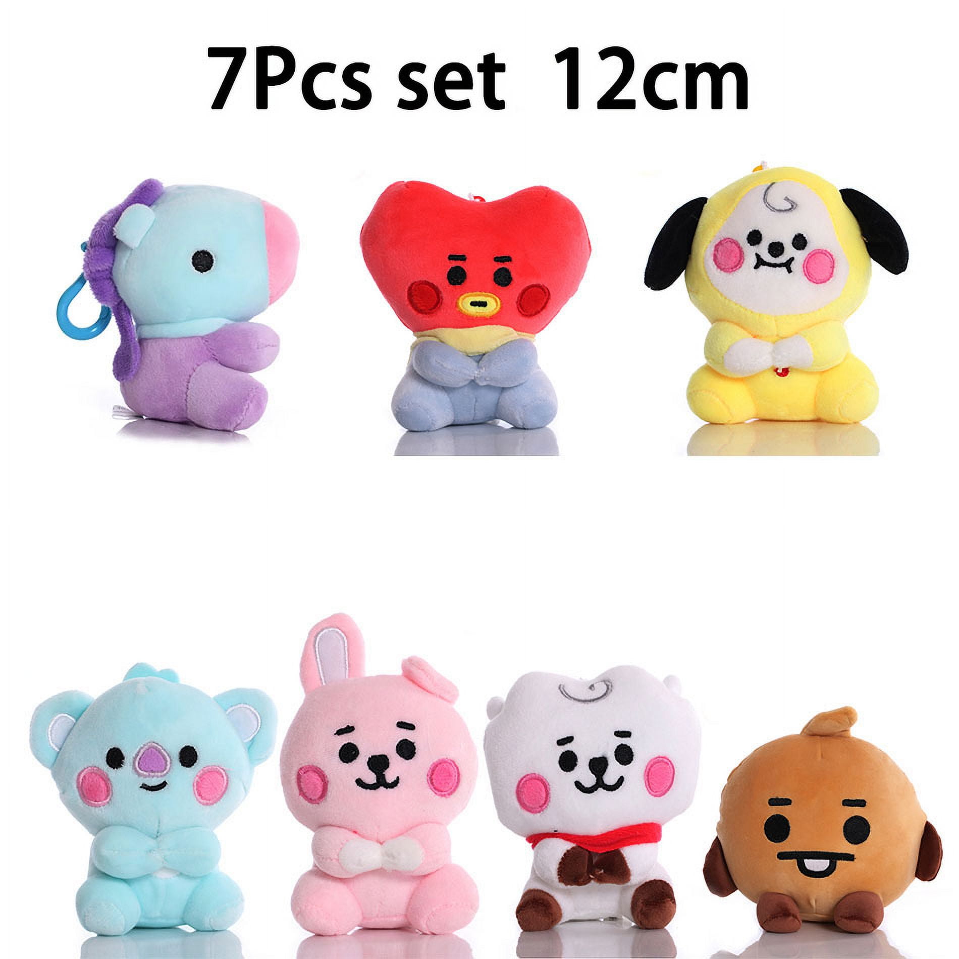 BT21 Plush Toys Kawaii Mini Keychain Anime Bag Pendant Ornament for ...