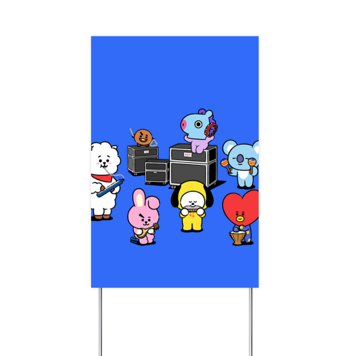 BT21 Sign Yard Garden Club Farm Bathroom Wall Decor Sign Poster Plaque ...