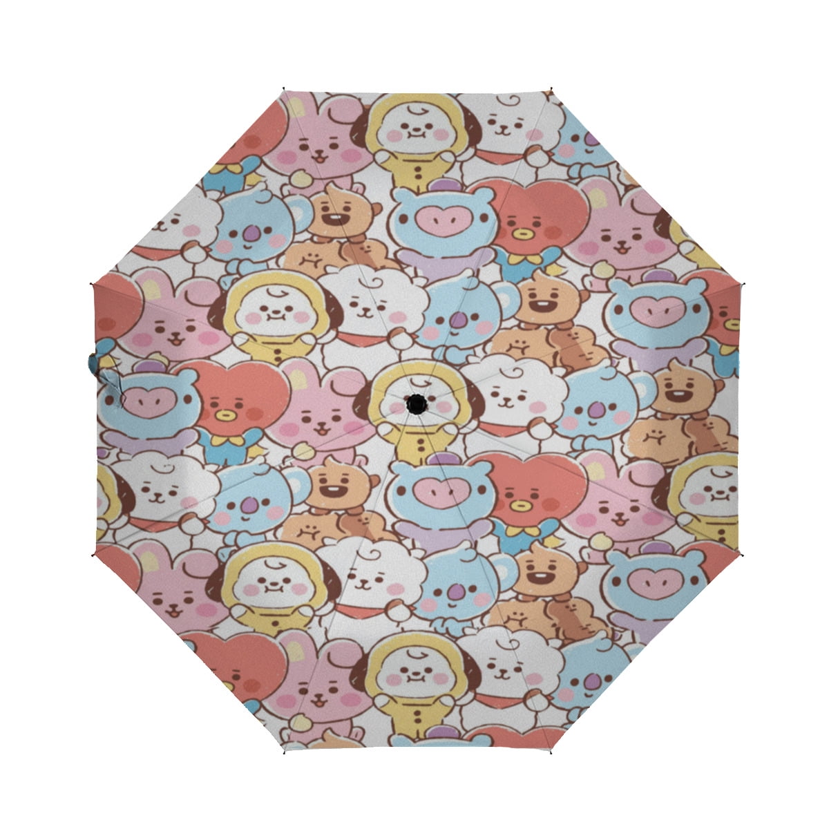 BT21 Sun umbrella, UV protection, sun protection and wind protection ...