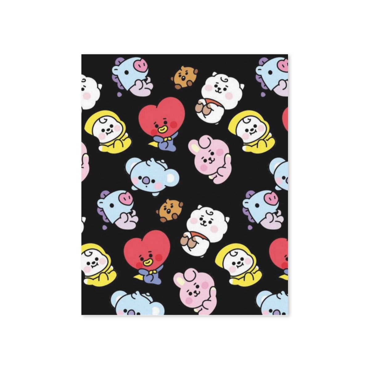 BT21 Unframed posters canvas art posters cartoon posters birthday gifts ...