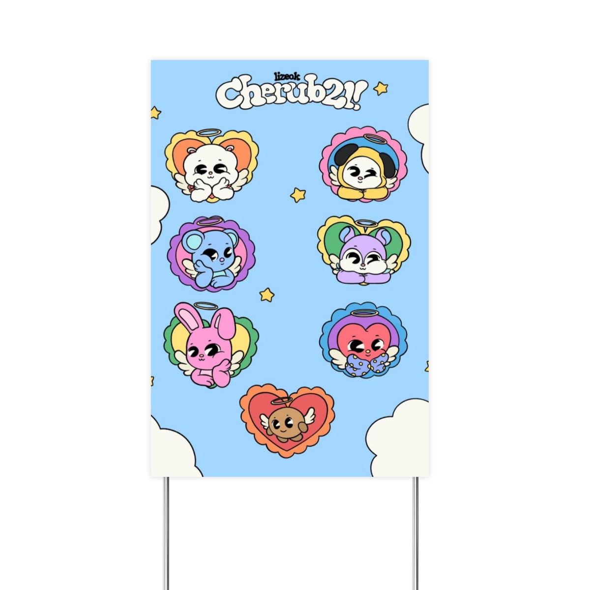 BT21 Vertical Yard Display Sign, 12 x 18 Inch Yard/Lawn Decoration ...