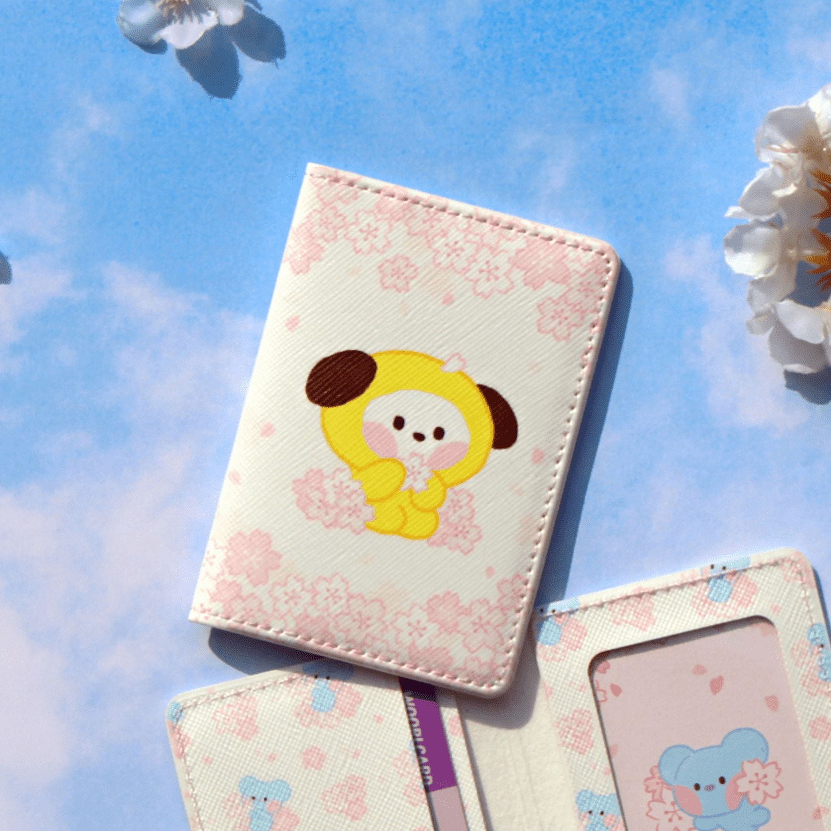 BT21 minini Cherry Blossom Phone Card Pocket Holder by BTS - CHIMMY - Walmart.com