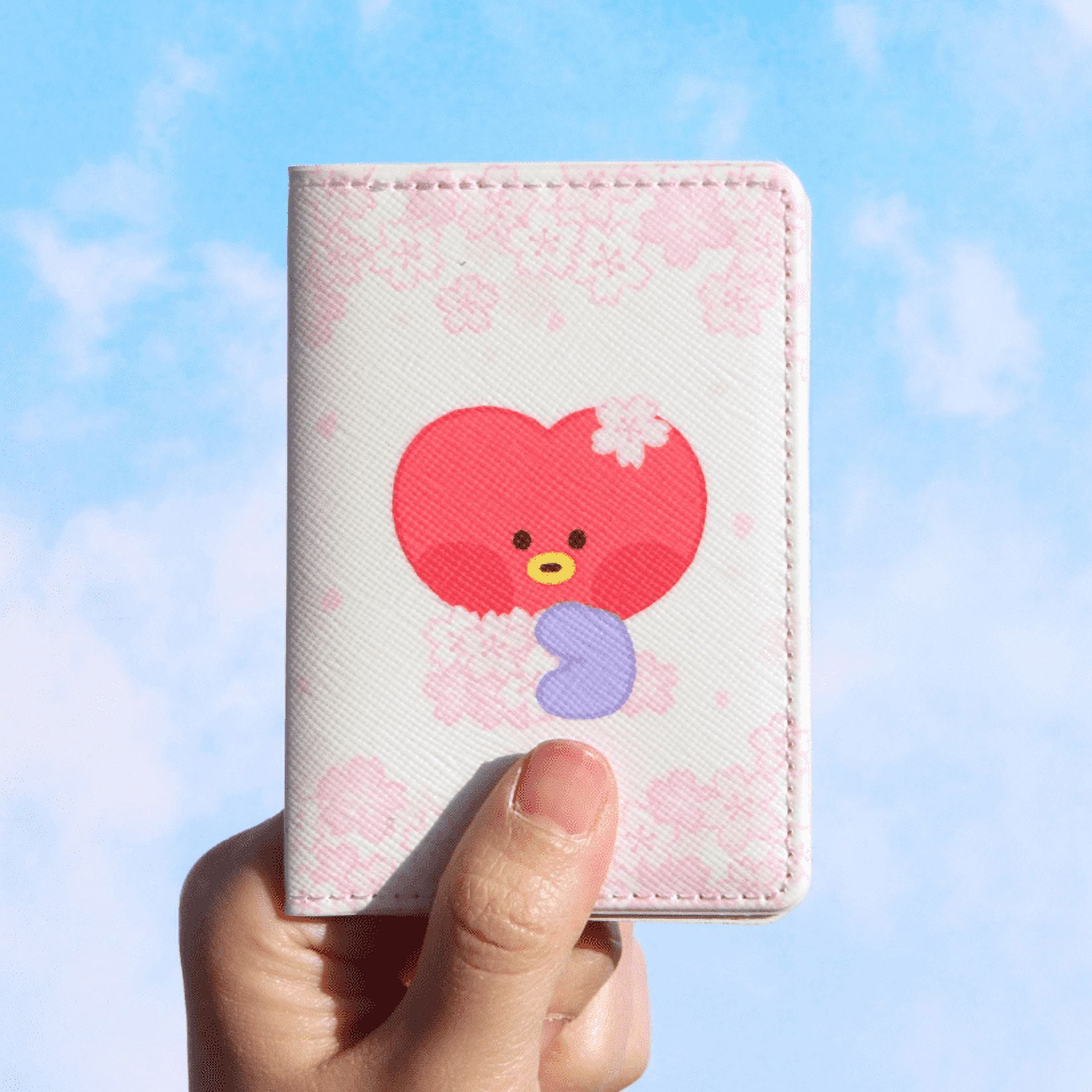 BT21 minini Cherry Blossom Phone Card Pocket Holder by BTS - TATA - Walmart.com