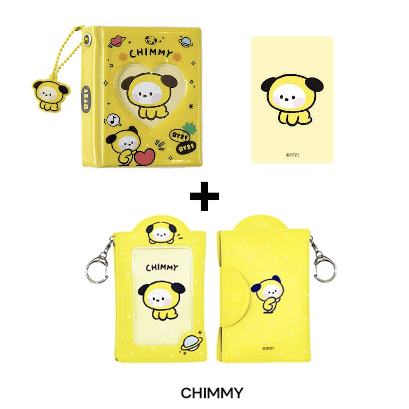 BT21 minini Photo Binder + Photocard Holder SET - CHIMMY - Walmart.com