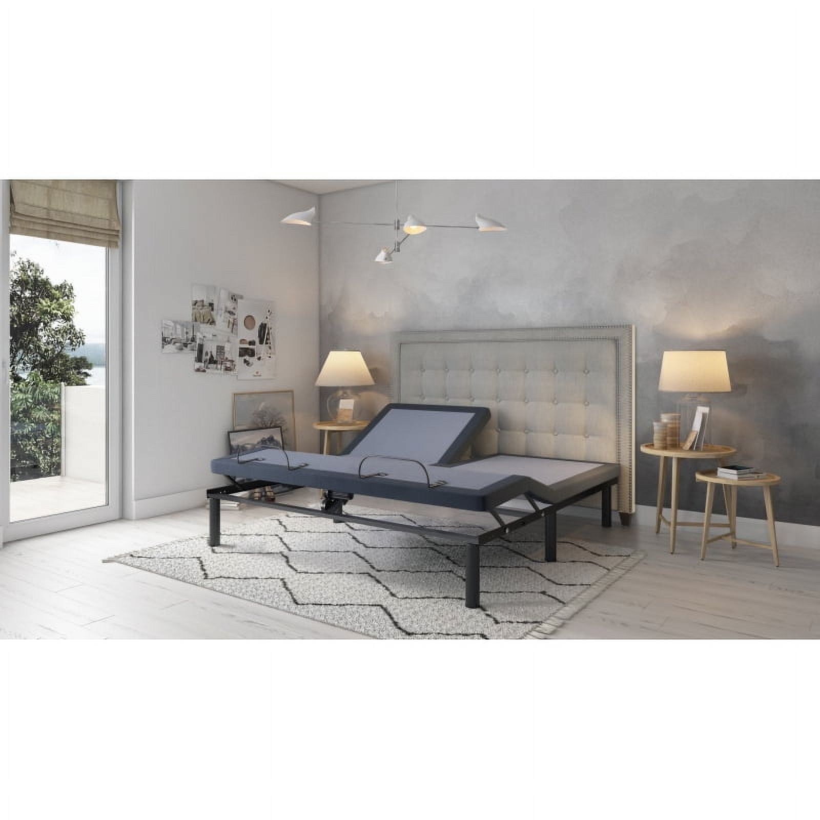 BT3000 Split Top Queen Adjustable Bed Base With Head and Foot Position ...