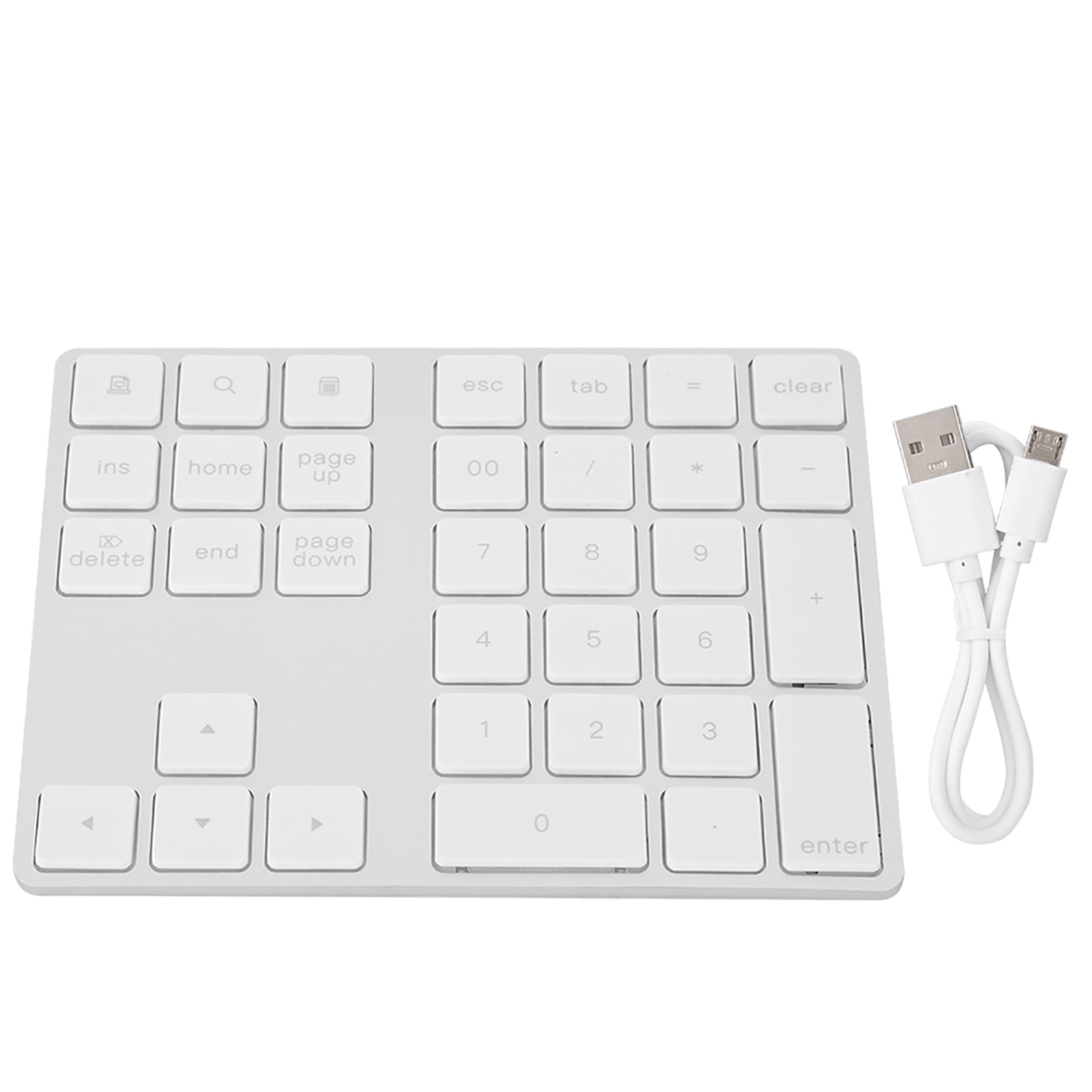 BT308 34 Keys Mini Rechargeable Numpad Wireless Numeric Keypad Small ...