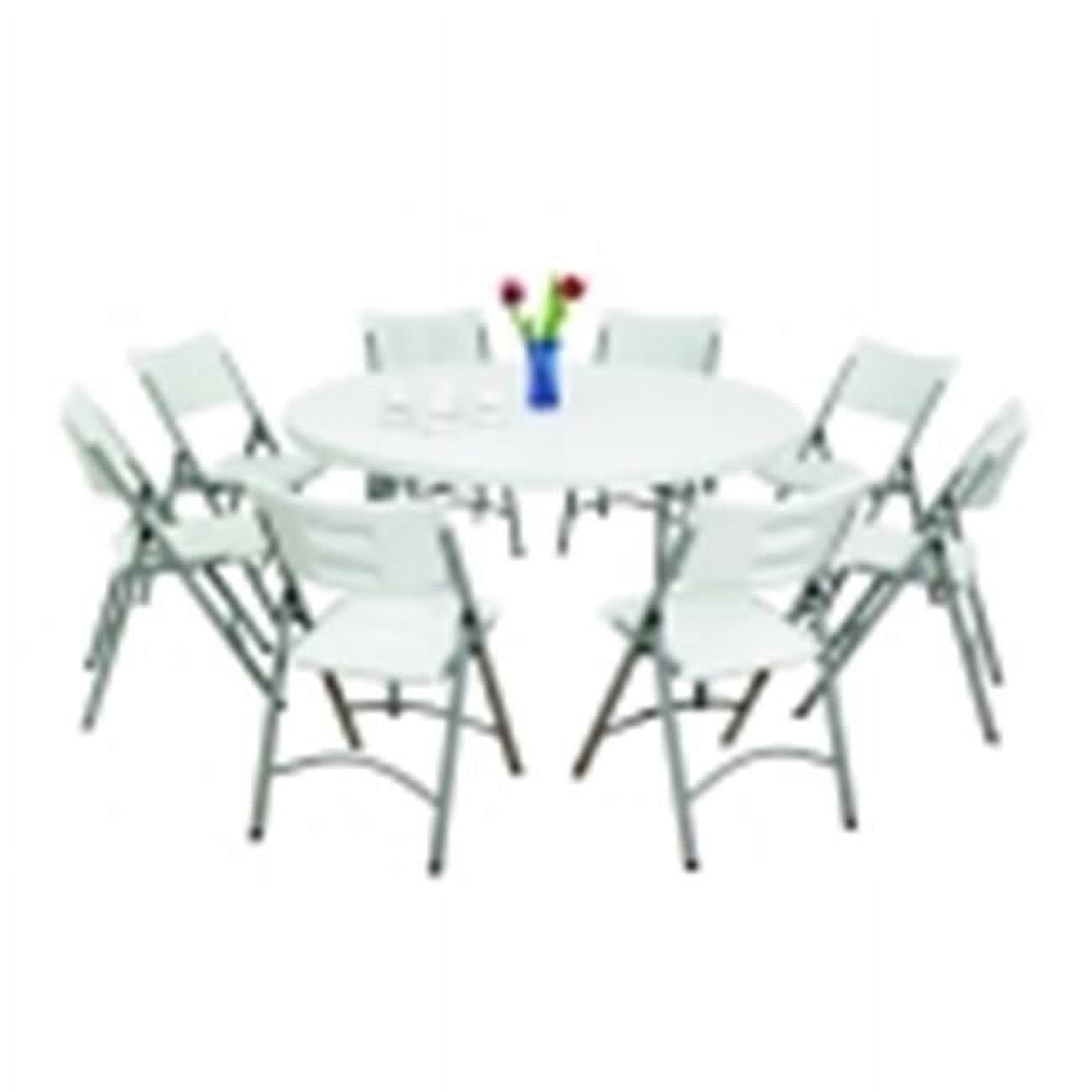 BT71R Round Light-Weight Folding Table - Gray - Walmart.com