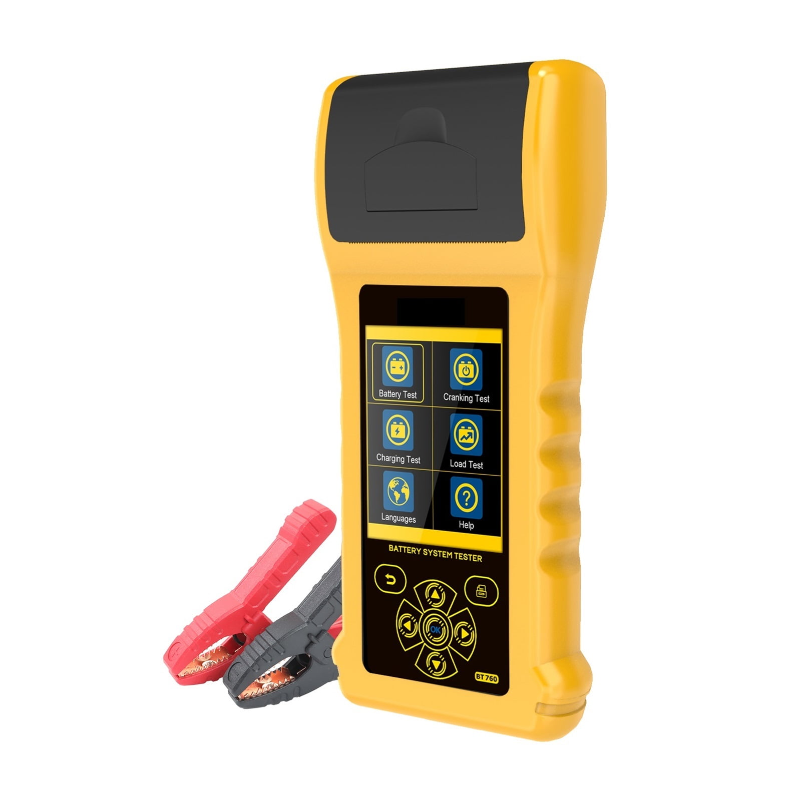 BT760 Car Battery Tester With Thermal Printer Vehicle Auto Multi ...
