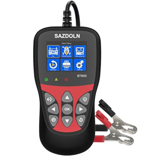 BT900 Car-Battery-Tester 6V 8V 12V, Automotive 100-2000CCA Battery-Load ...