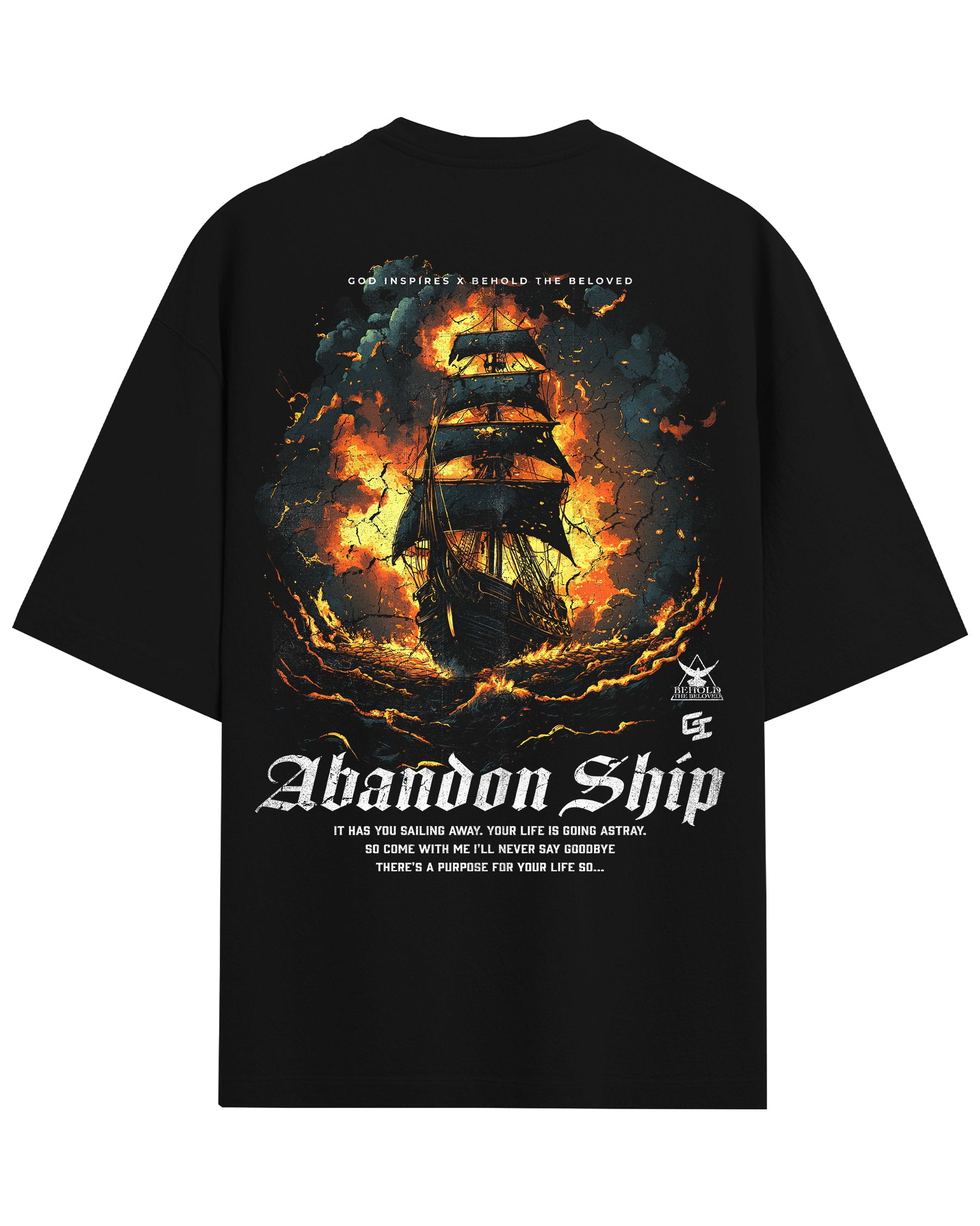 [BTB Collab] 'Abandon Ship' T-Shirt - Walmart.com