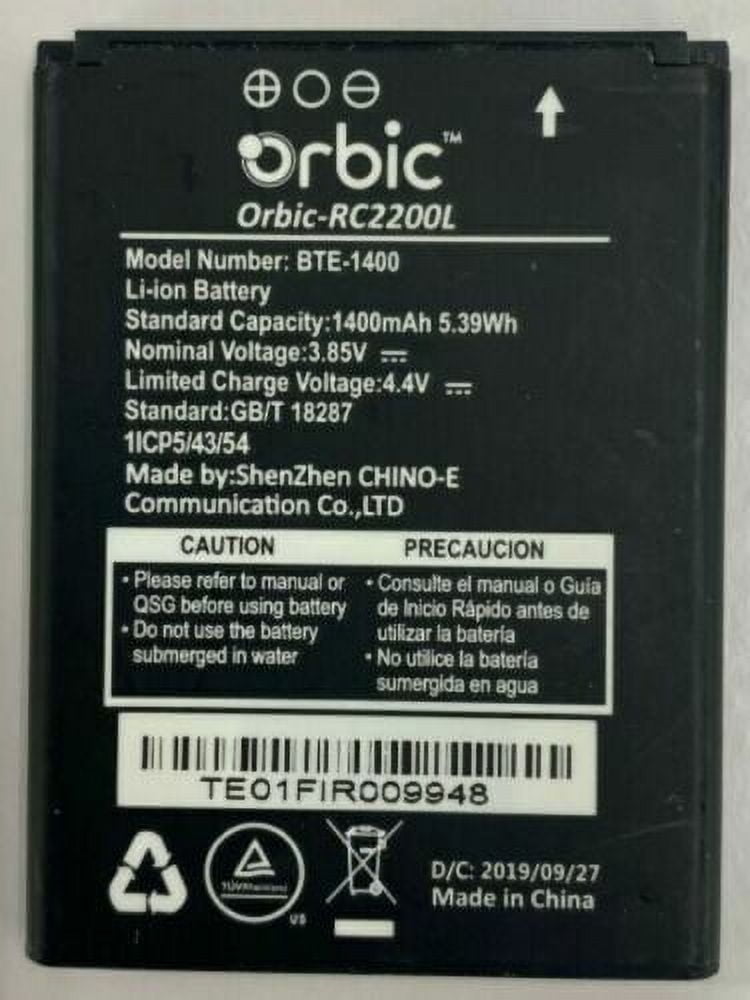 BATTERY WORLD ONLINE, OEM Battery BTE-1400, Verizon Orbic Journey V ...