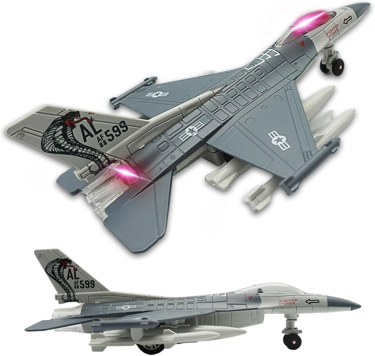 BTEPSGA Fighter Jet Military Airplane Toy Army Air Force Die Cast ...