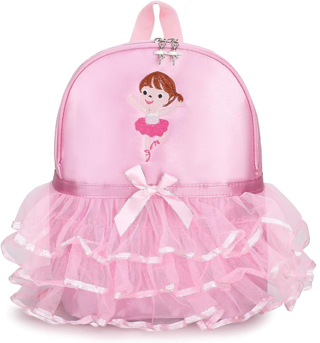 BTEPSGA Princess Ballerina Backpack Dance Bag Nylon Backpack (Pink ...