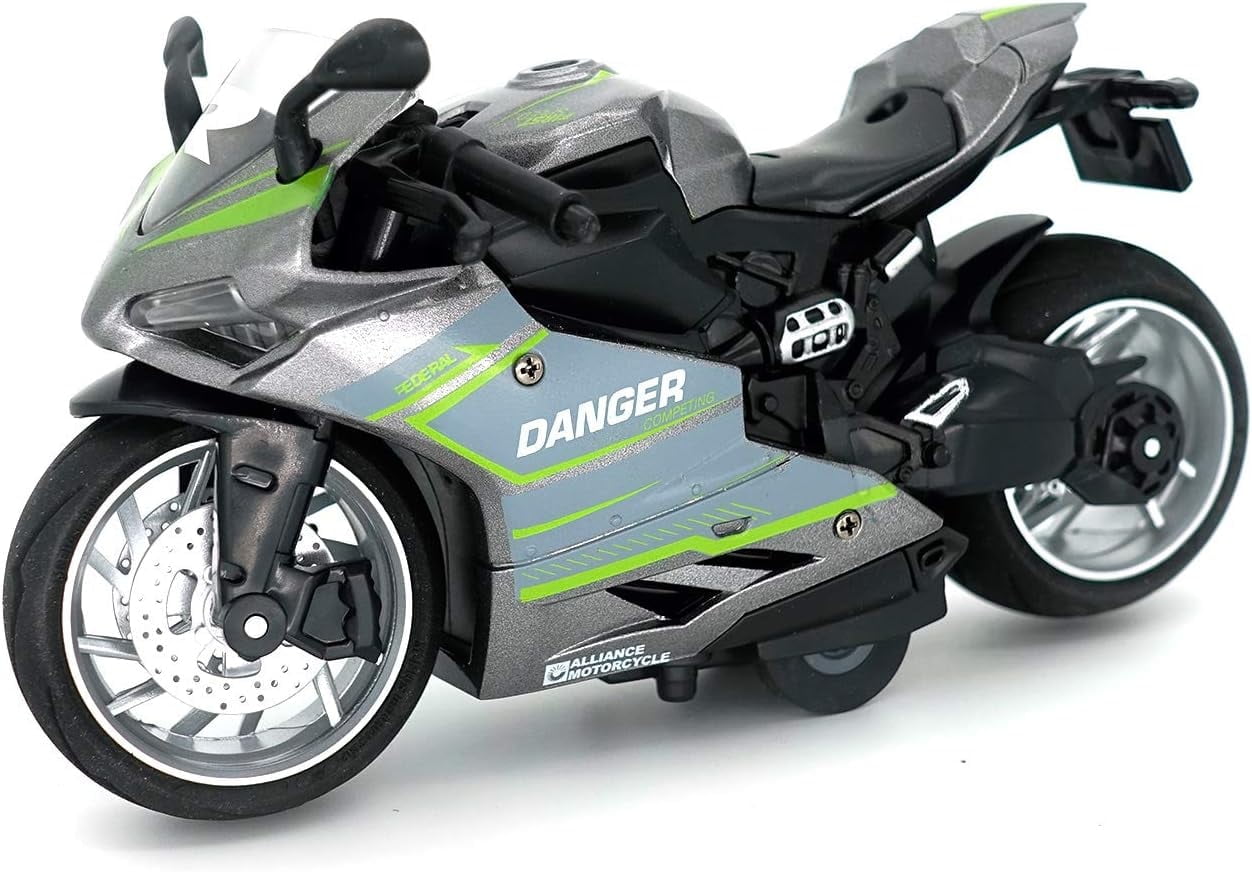 BTEPSGA Pull Back Motorcycle Model - 1:12 Scale Toy Motorcycle ...
