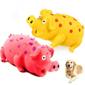 Squeaky Pig Dog Toy, Anxiety Relief Chew Toy for Small to Large Dogs ...