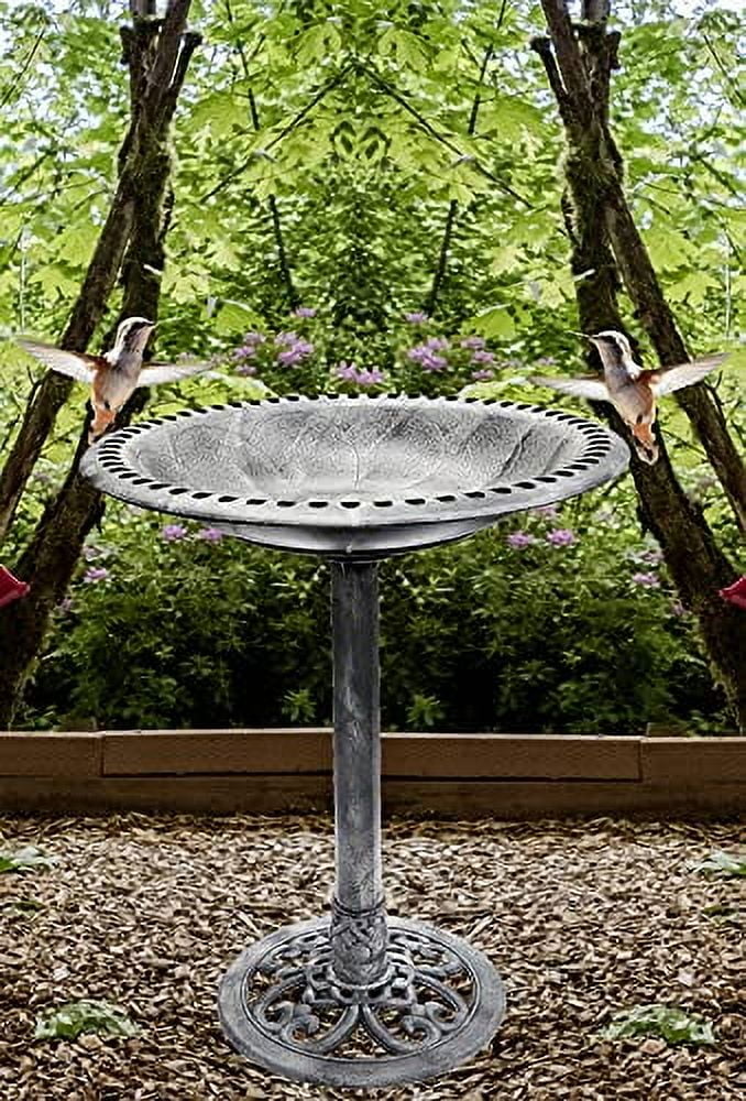 BTEXPERT BB5187 28" Height Pedestal Fountain Antique Flower Light ...