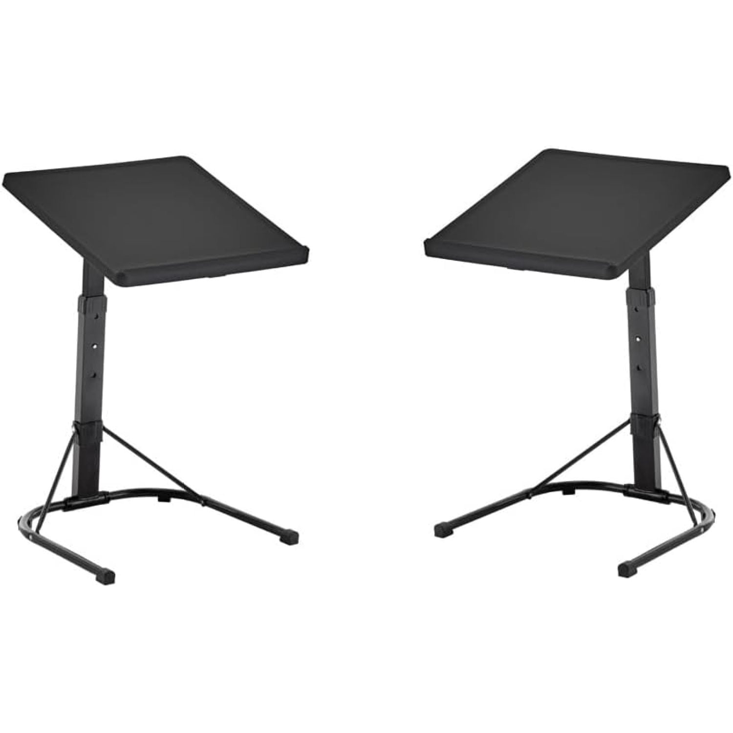 BTEXPERT Folding TV Tray Table Tray Foldable 3 Adjustable Height & Tilt ...