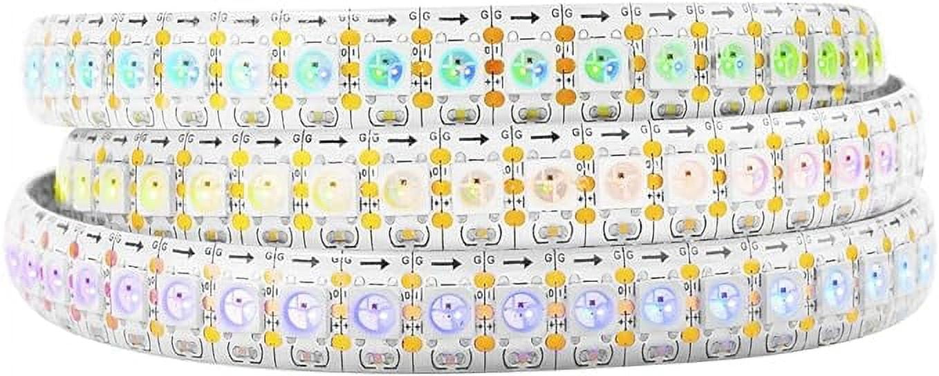 BTF-LIGHTING WS2812B RGB 5050SMD Individual Addressable 3.3FT 144(2X72 ...