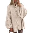BTFBM Cardigan Sweaters for Women Fall Clothes Lantern Long Sleeve ...