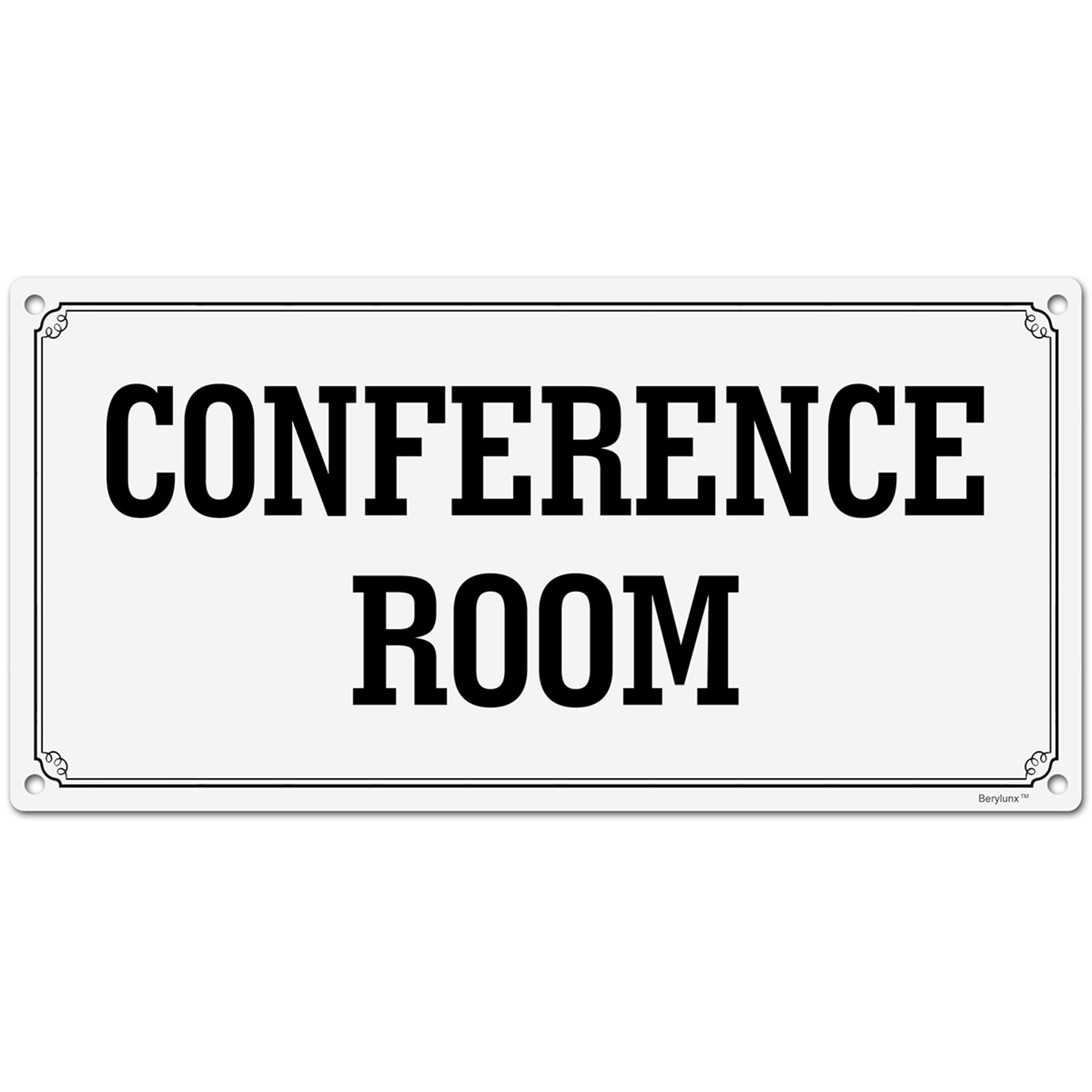 BTFSigns 6 x 12 inch Conference Room Aluminum Sign, Metal Signs for ...