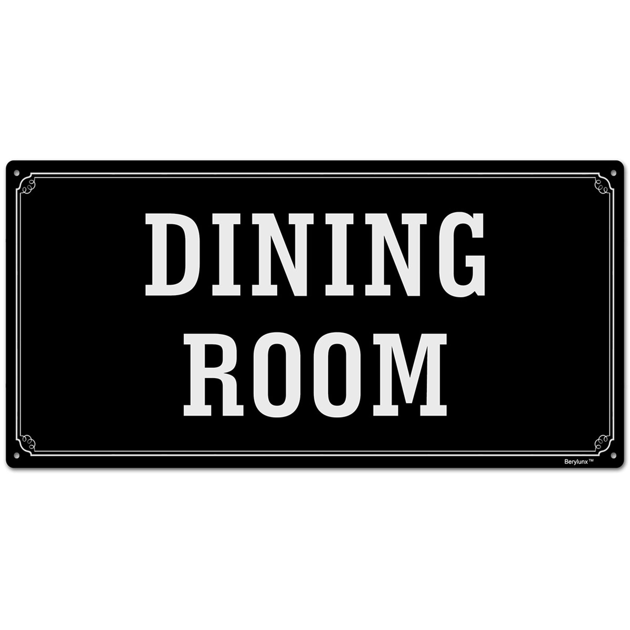 BTFSigns 6 x 12 inch Dining Room in Rust-Free Aluminum, Metal Signs for ...