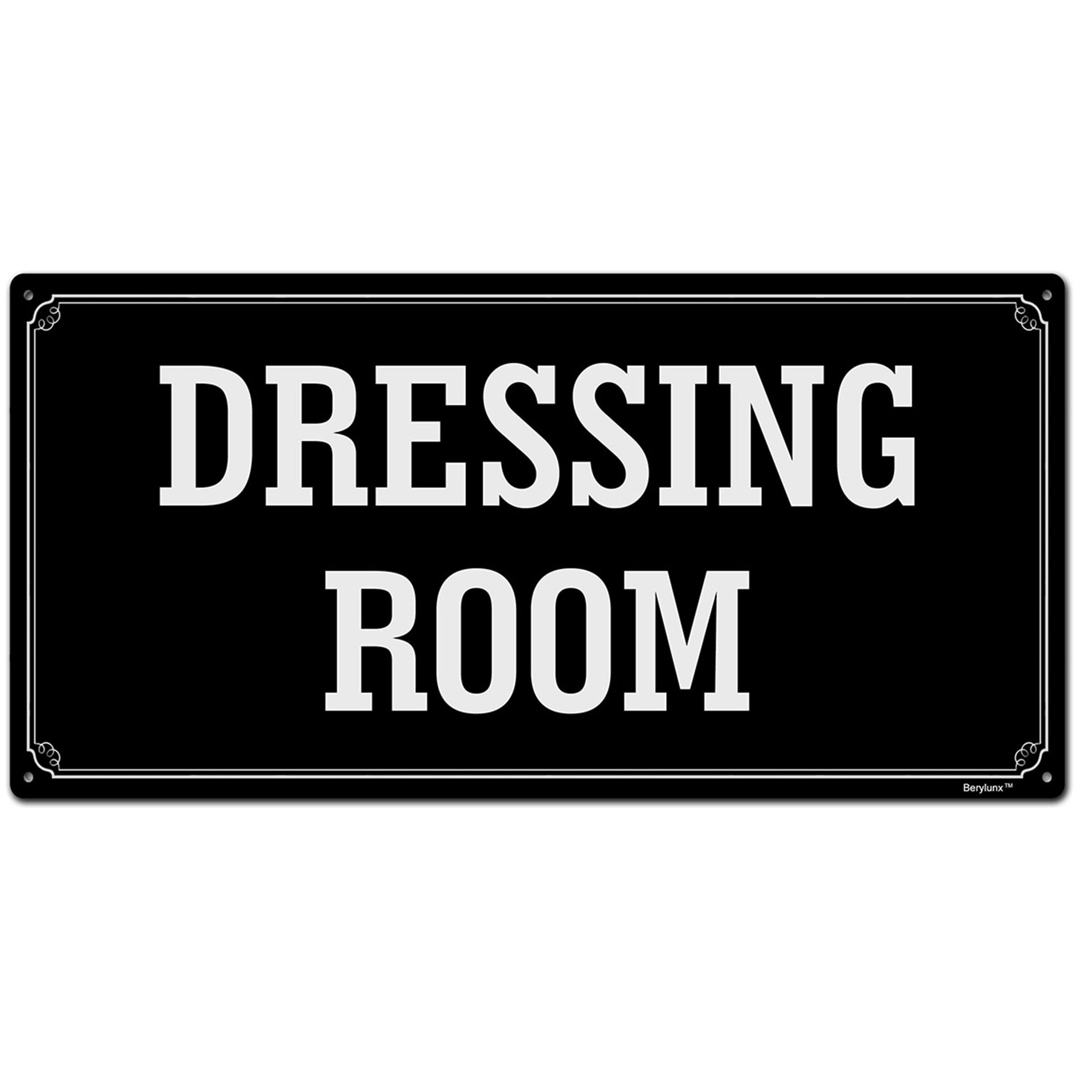 BTFSigns 6 x 12 inch Dressing Room Rust-Free Aluminum Signs for Home ...