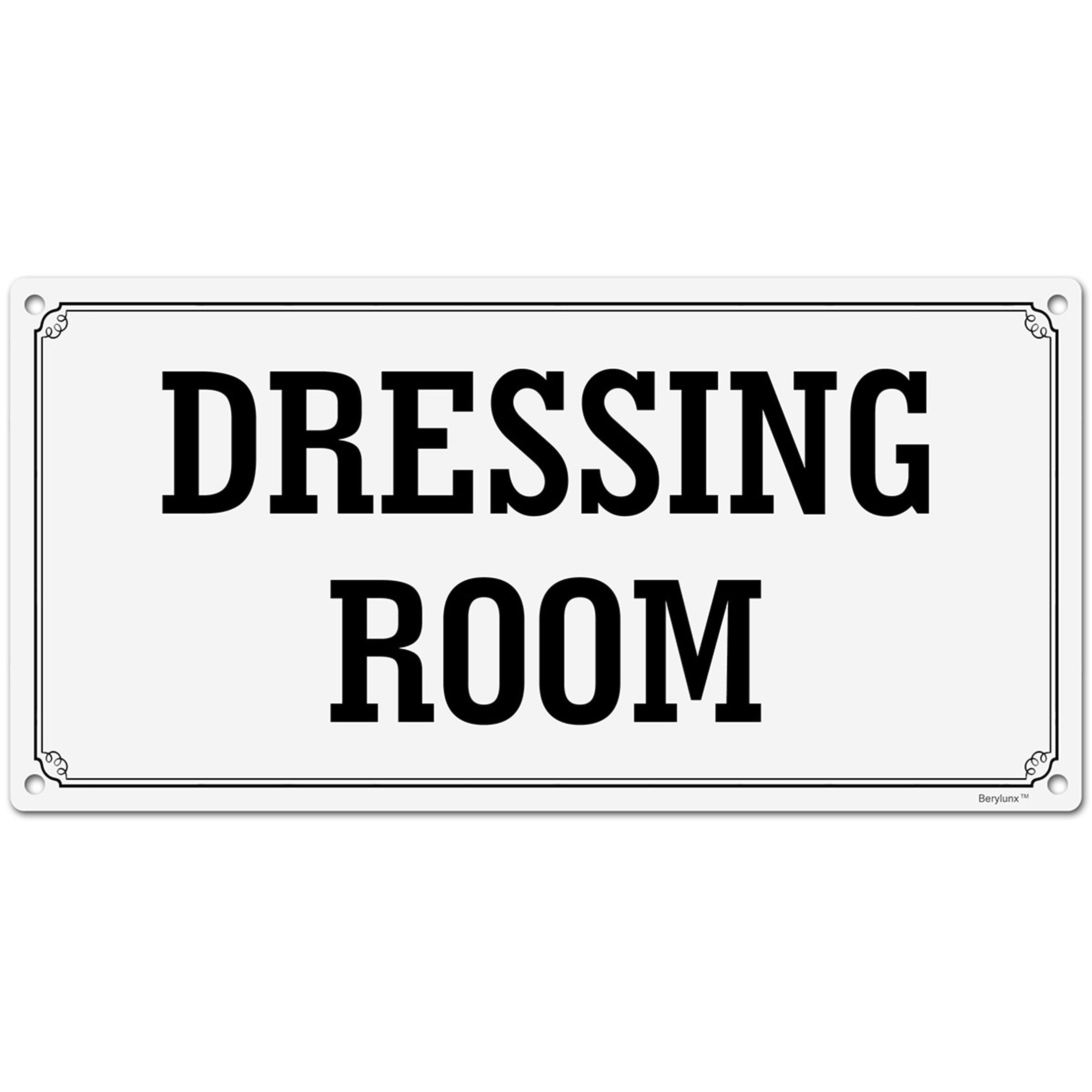 BTFSigns 6 x 12 inch Dressing Room Rust-Free Aluminum Signs for Home ...