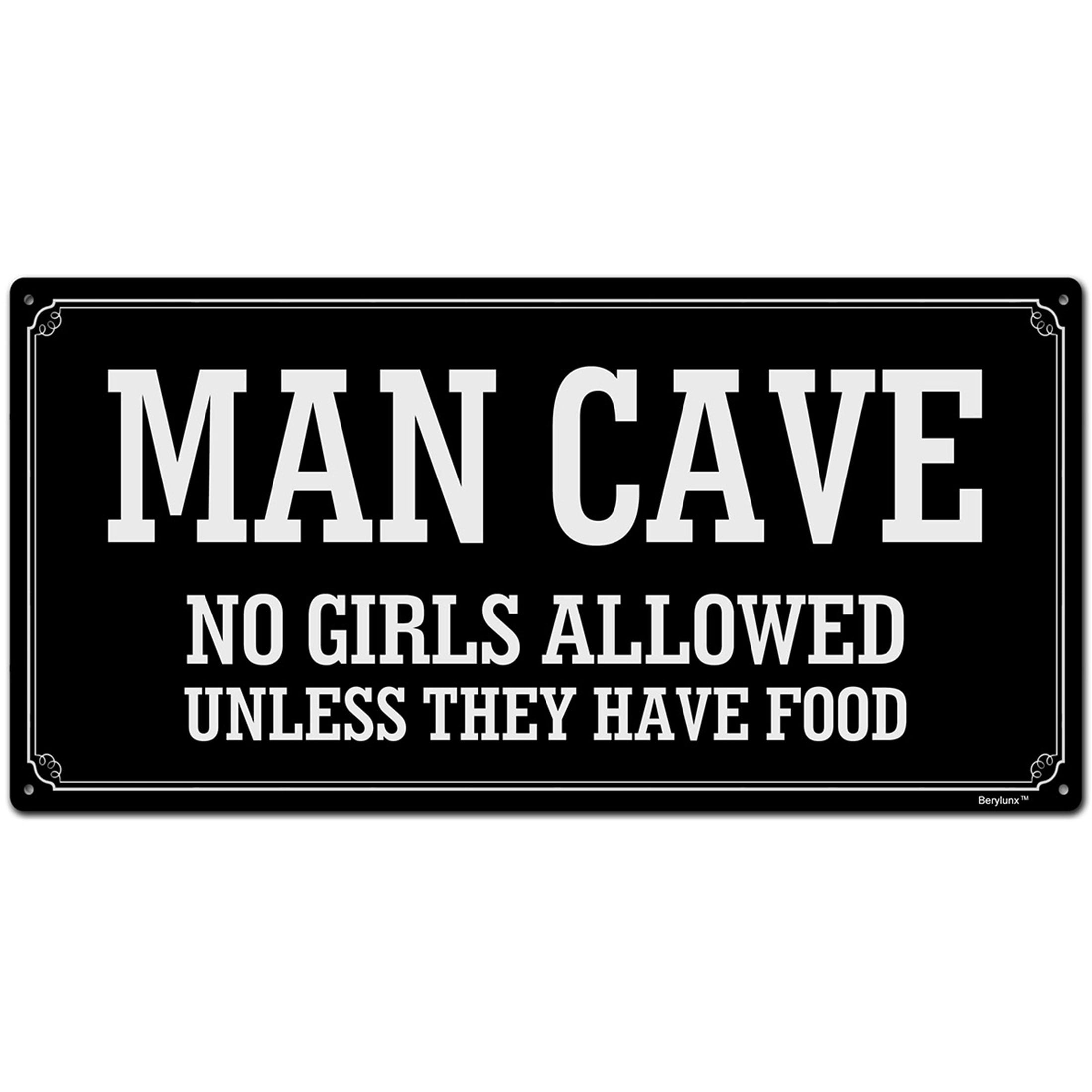 BTFSigns 6 x 12 inch Man Cave Rust-Free Aluminum Signs for Home Office ...