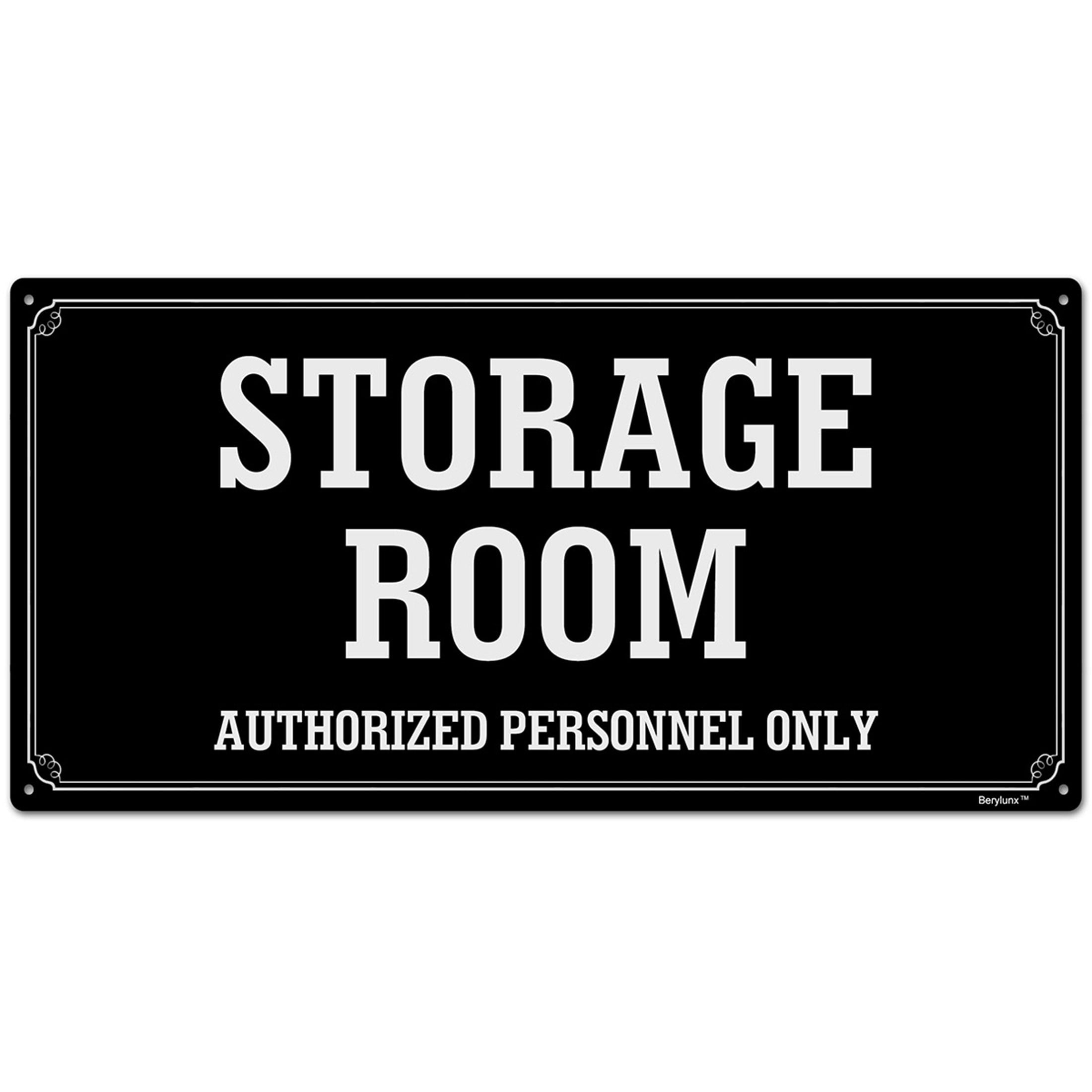 BTFSigns 6 x 12 inch Storage Room Authorized Personnel Only in Rust ...