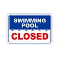 BTFSigns Swimming Pool Closed Metal Aluminum Sign 8x12 Inch, Rust Free ...