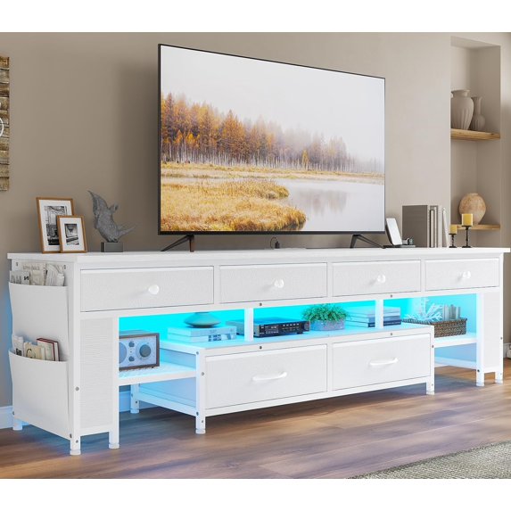 BTHFST LED TV Stand for 65/70/75 Inch TV, Entertainment Center with ...