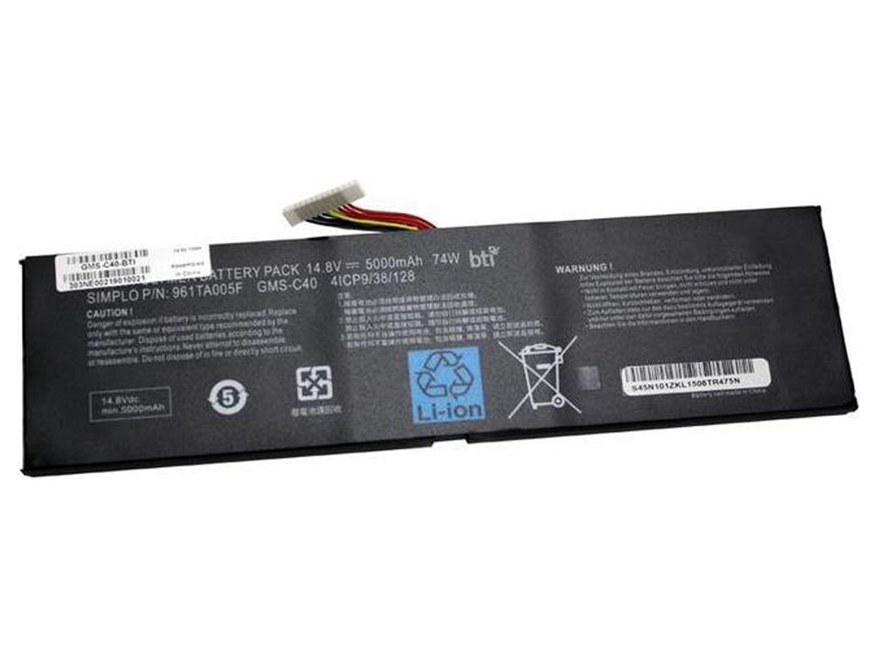 BTI Battery - For Notebook, Gaming Notebook - Battery Rechargeable ...