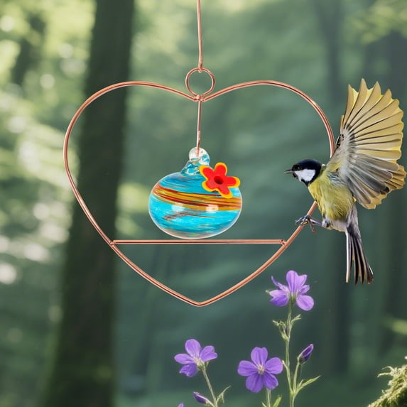 BTIZTLLA Hummingbird Swing, Tweet Heart Birdie Swing, Metal Hummingbird ...