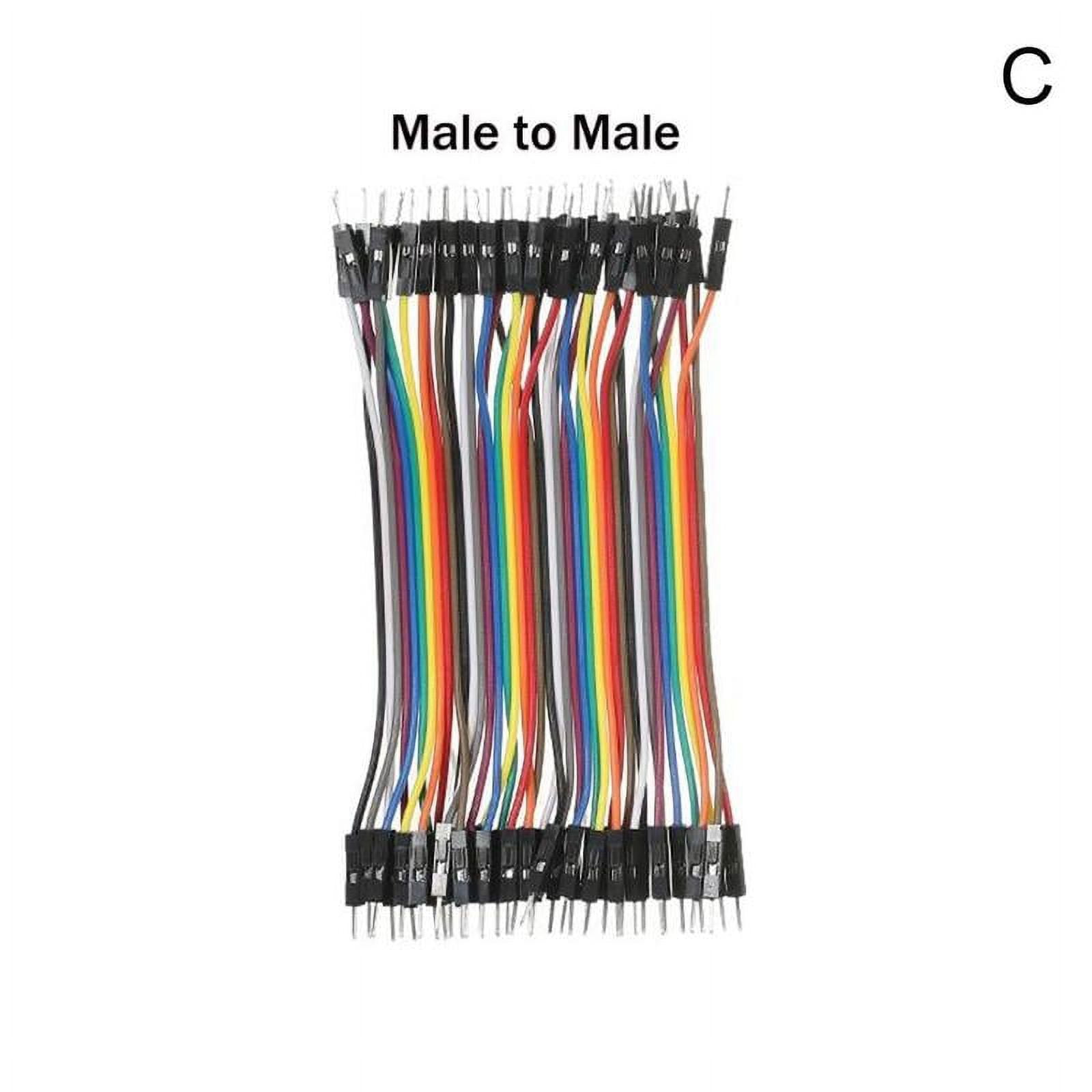 BTLIGE Breadboard Jump Wire M-M/M-F/F-F 10cm Jumper Hot Lead 4E5R Cable R8I6 - Walmart.com