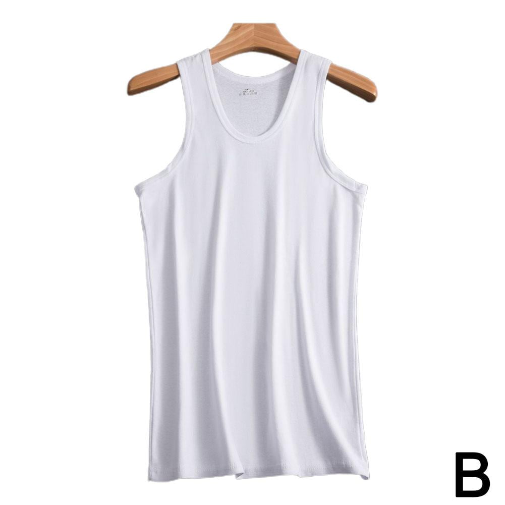 BTLIGE Men'S Cotton Plain Sando Body Fit Vest Tanks Top Plain Muscle ...