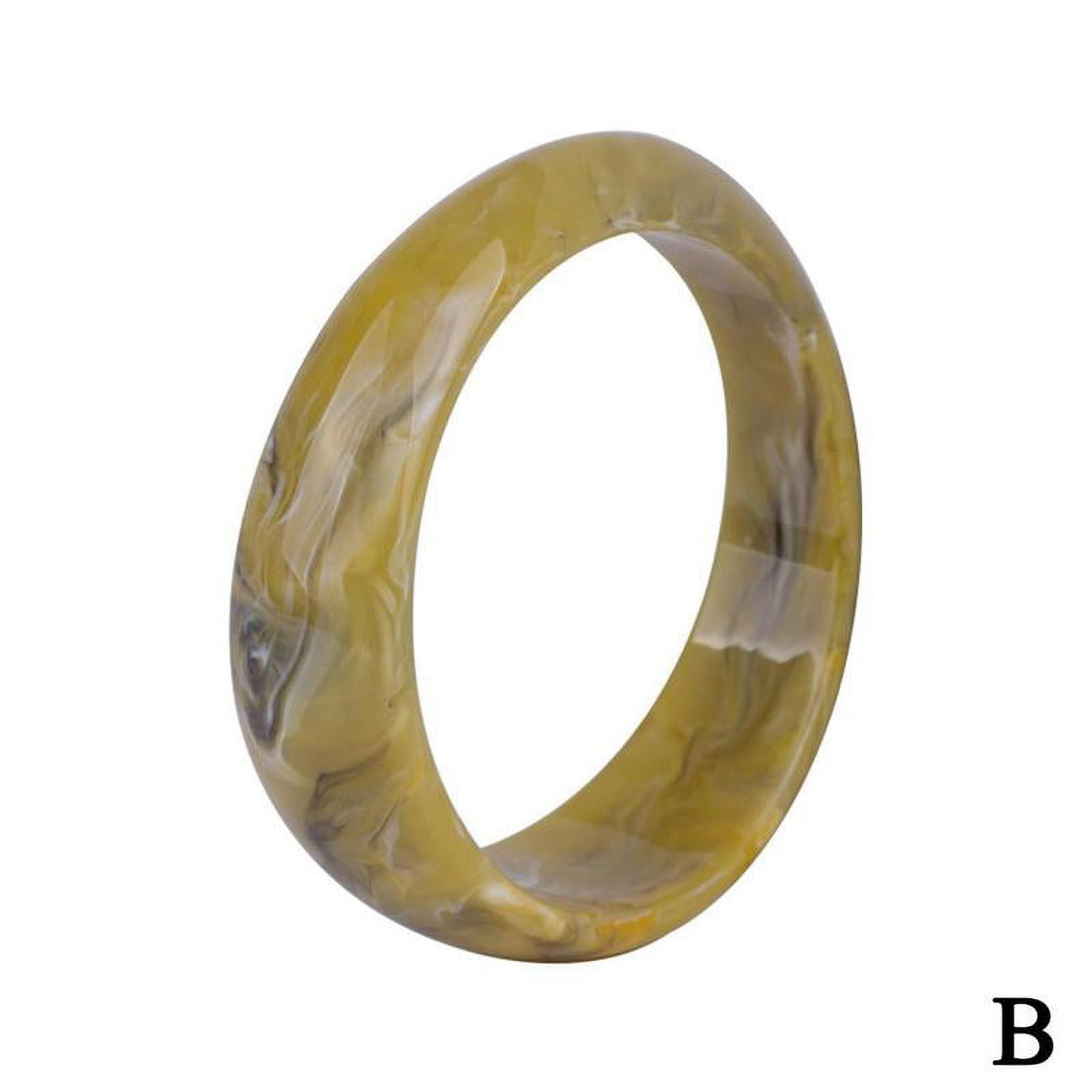 BTLIGE ZOHIKO 1pc Resin Bracelets Colorful Bangle Bohemian Resin Cuff ...