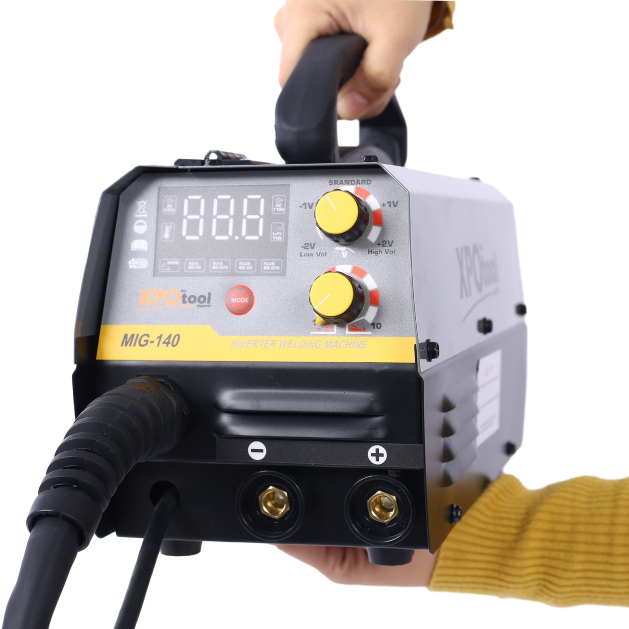 CASEMIOL 140A Multi-Process MIG Welder, 110V Gas & Gasless Welding ...