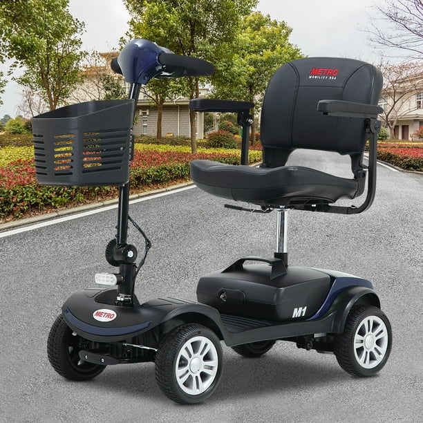 BTMWAY 4 Wheel Mobility Scooter, Compact Electric Wheelchair Device ...