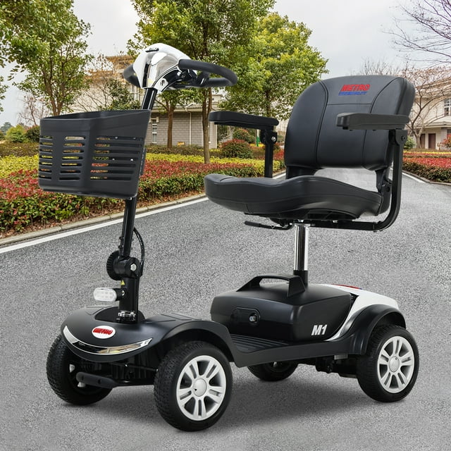 BTMWAY 4 Wheel Mobility Scooter, Compact Electric Wheelchair Device ...